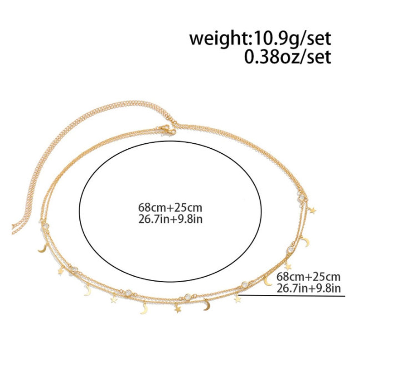 Double Layered Belly Chain S Body Jewellery Holiday Accessories ...