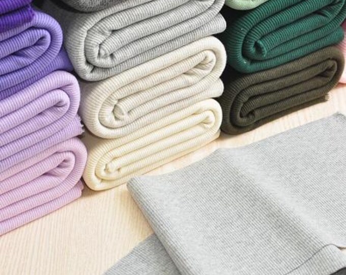 Knit Rib Fabric, Ribbed Knit Fabric for Cuffing / Waistbands/ Neckbands ...