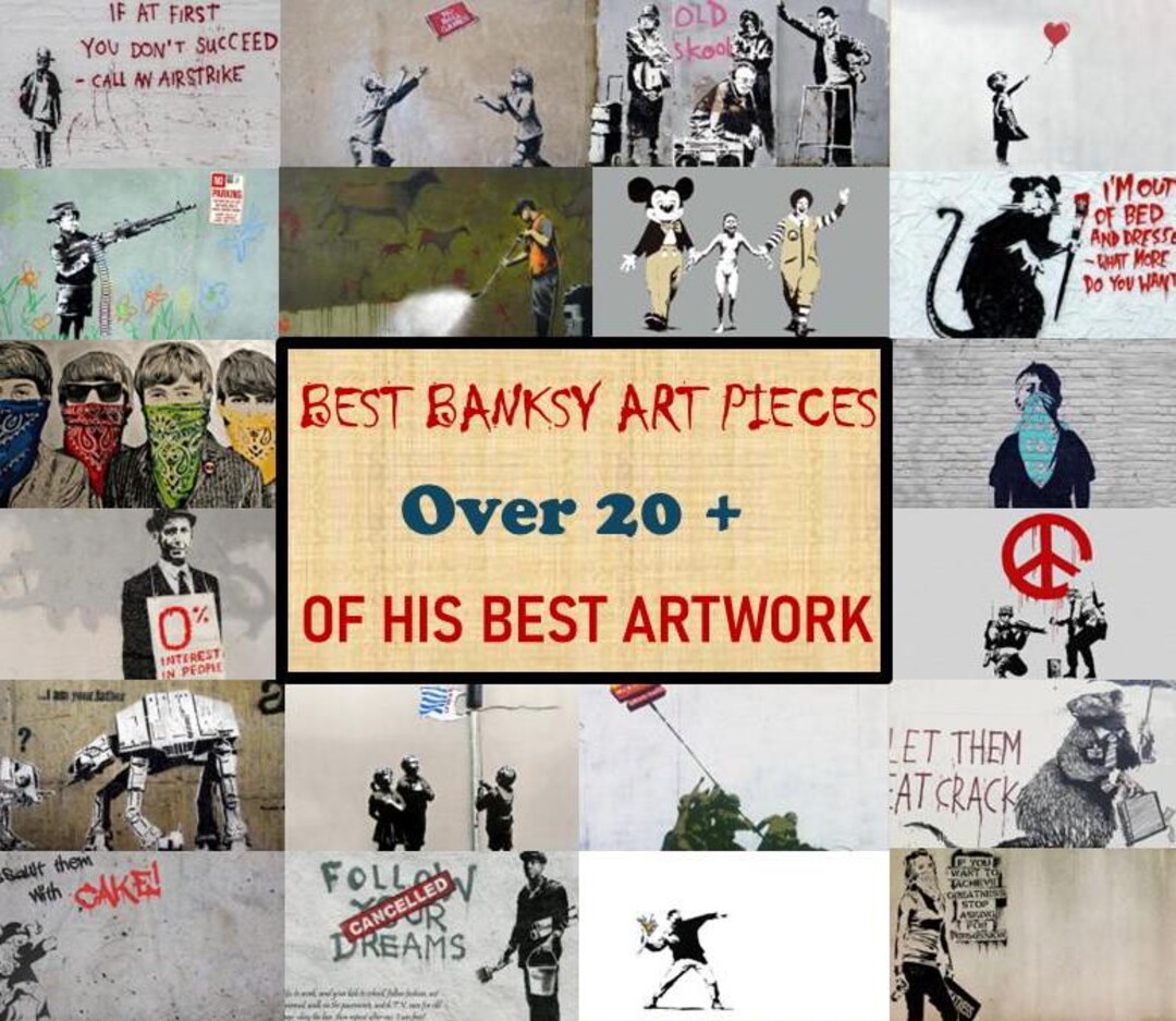Banksy TV Art Bundle 20 Iconic Banksy Pieces Samsung Frame TV Art ...