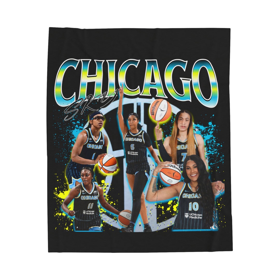 Chicago Sky Plush Blanket, WNBA, 90's Graphic - Etsy