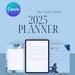 2025 Planner Blue Floral Planner 2025, Goals Planner, Blue Planner ...