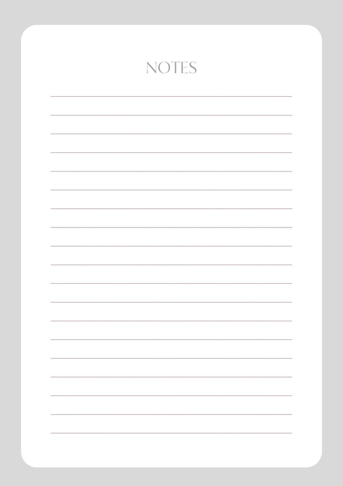 Simple Gray Notes Template, Gray Minimalist, Minimalistic, Minimalist ...