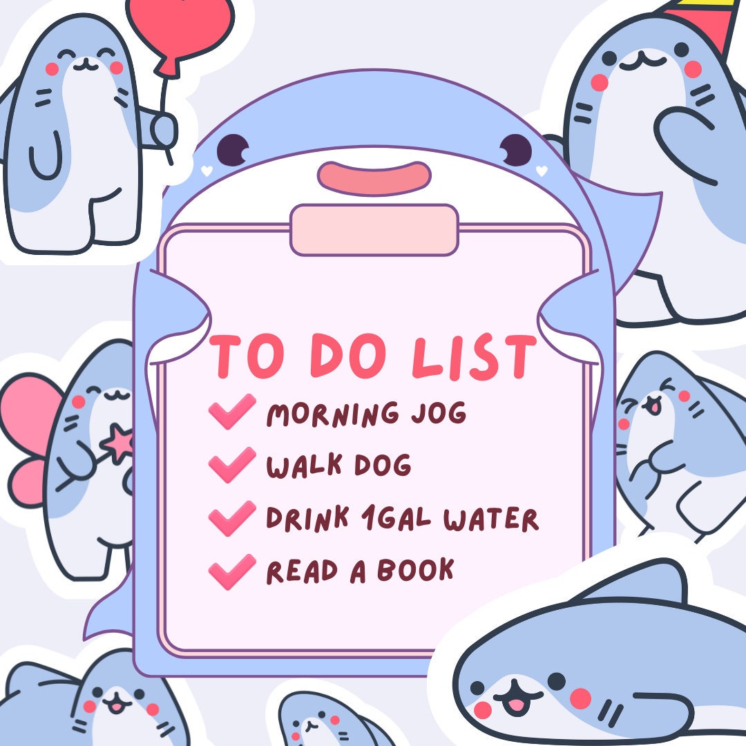 Instagram Post Cute Shark, to Do's Shark Theme, Cute Baby Animal Design ...