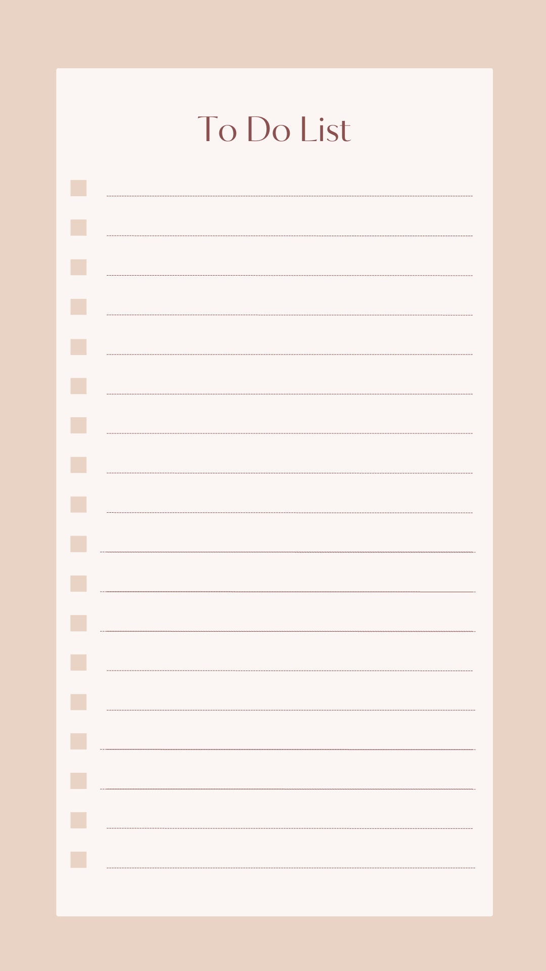 Pastel Minimalist List Templates, Minimalistic, to Do's, To-do, Daily ...