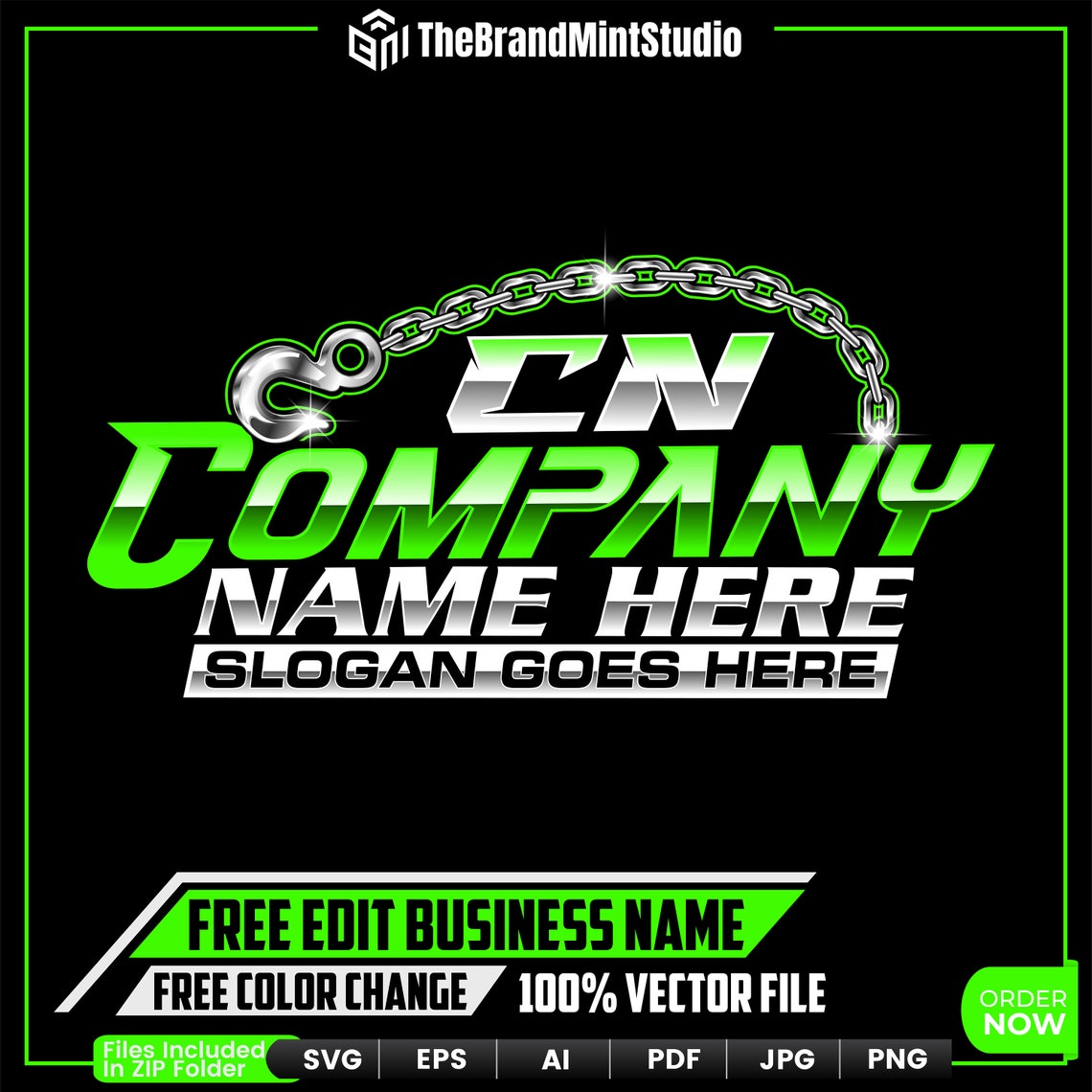 Logo for Towing Business, Trucking Logo, Pickup Logo, Door Decals ...