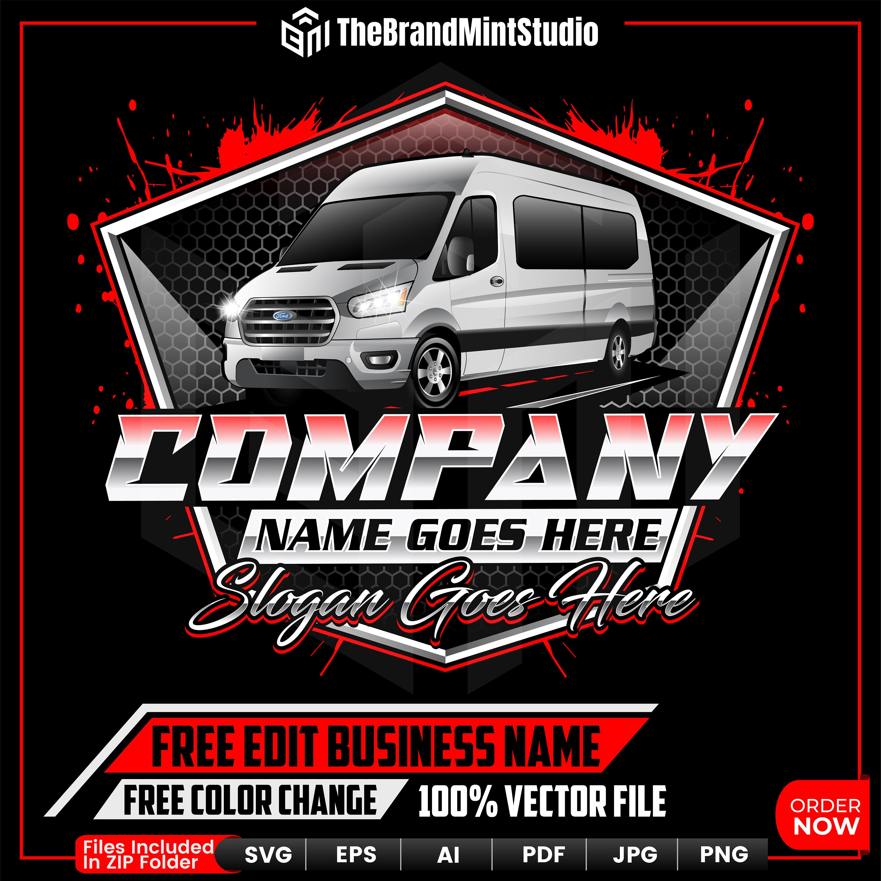 Trucking Logo, Sprinter Van Logo PNG, Van Car Delivery Logo, Bus Logo ...