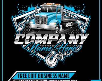 Towing Truck Logo, Roadside Assistance Logo, Towing Chain Svg, Tow ...