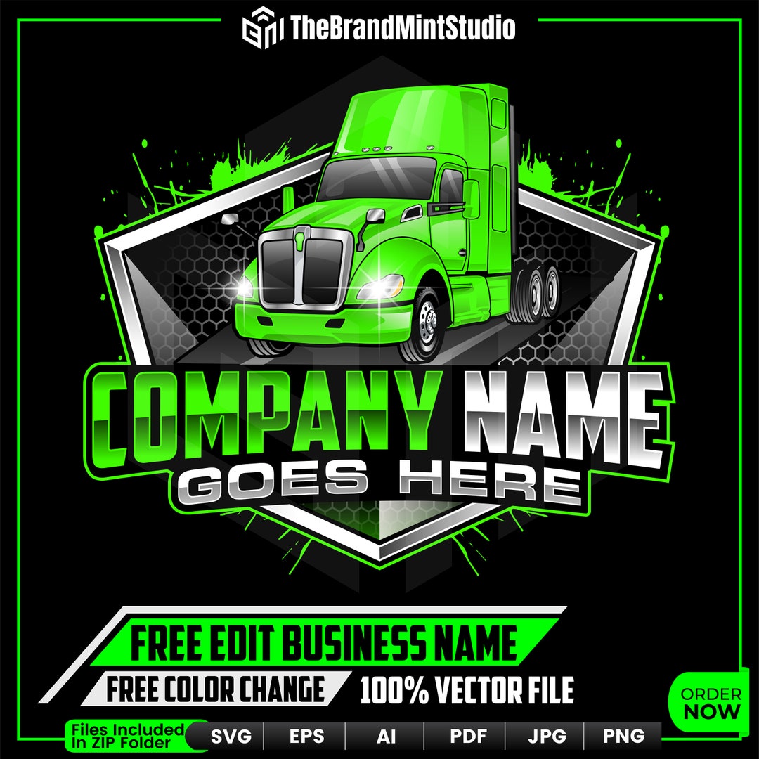 Peterbilt Truck Logo, Kenworth Truck Logo, Classic Peterbilt Semi Truck ...