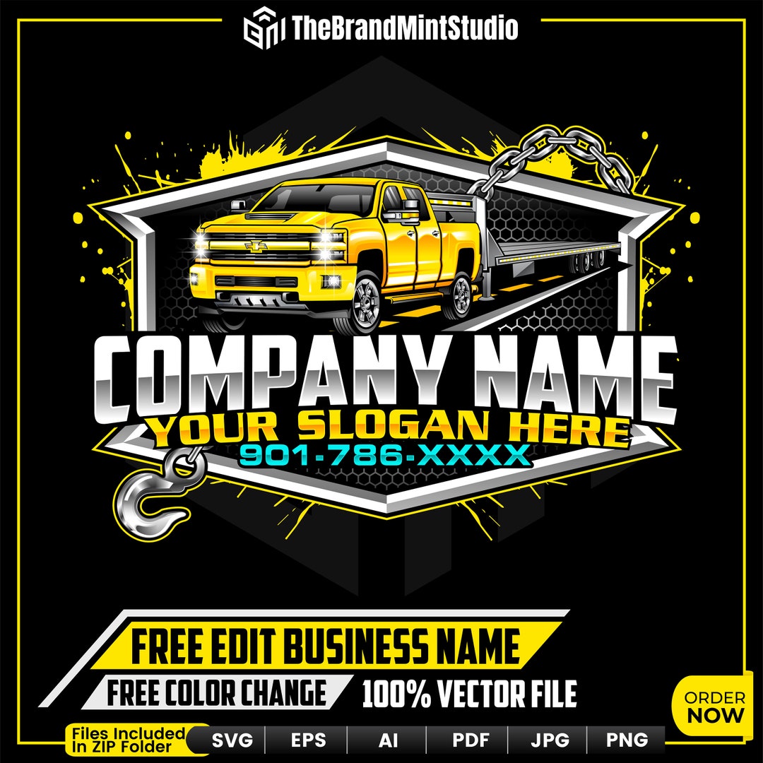 Chevy Silverado 2500 HD Pickup Truck With Flatbed Gooseneck Trailer ...