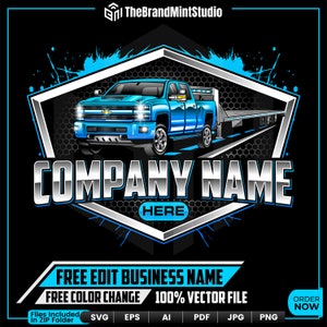 Chevy Silverado Logo, Ford Truck Logo, Hotshot Trucking Logo, Hauling ...