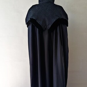 Vampire Cloak With Collar Halloween Gothic Costume Long Halloween Cape ...