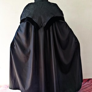 Vampire Cloak With Collar Halloween Gothic Costume Long Halloween Cape ...