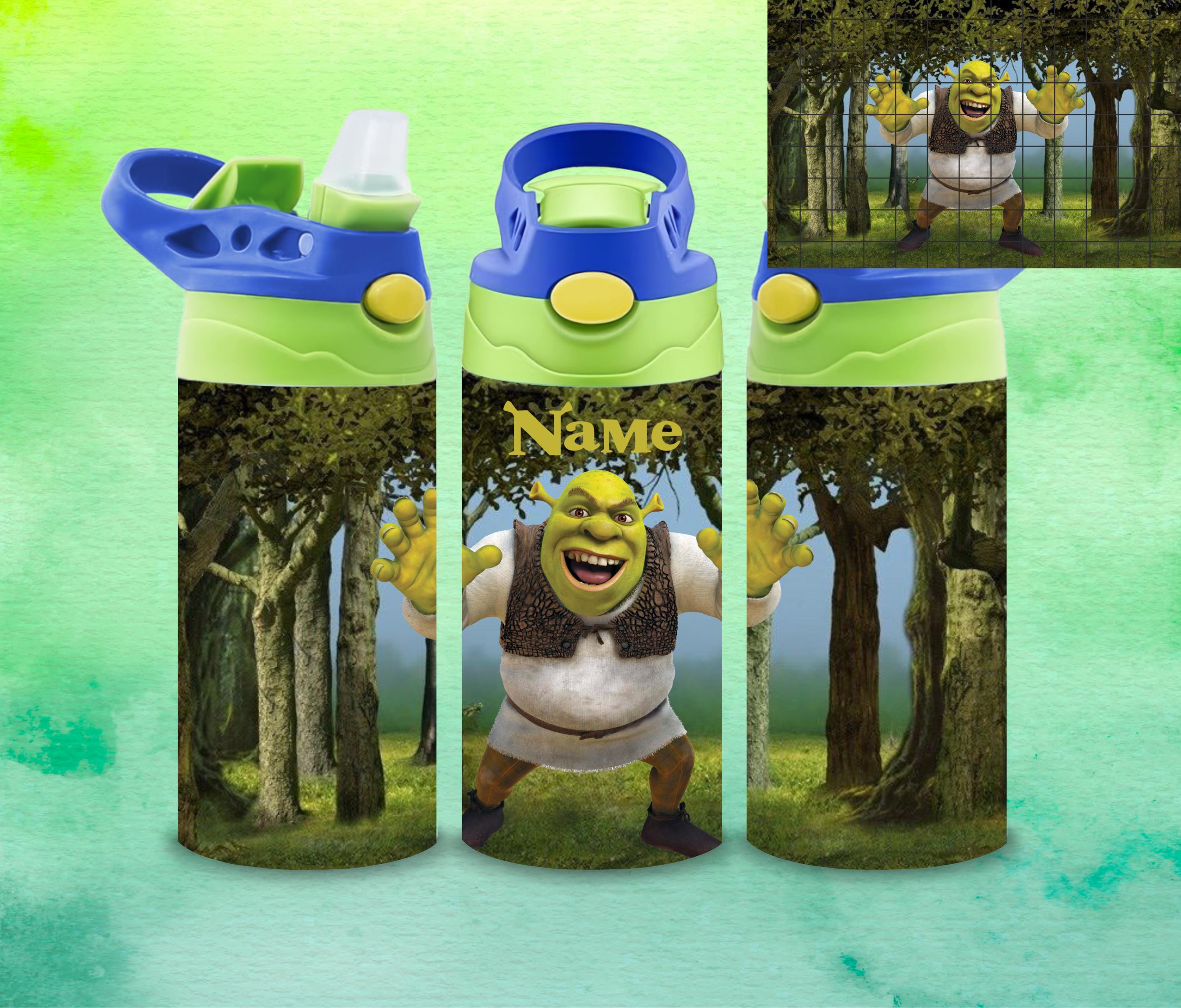 12oz. Custom/personalized Shrek Flip Top Tumbler - Etsy