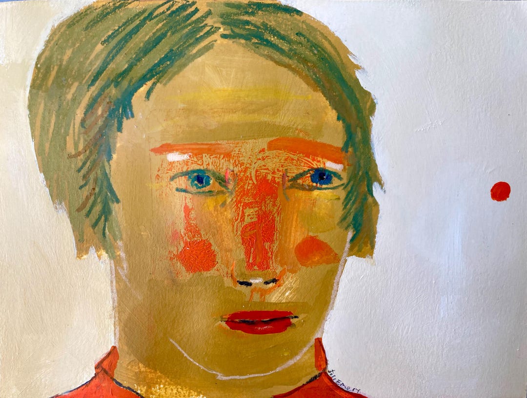 On Relating Folk Art Jill Emery Expressionism Portrait Meditation Free ...