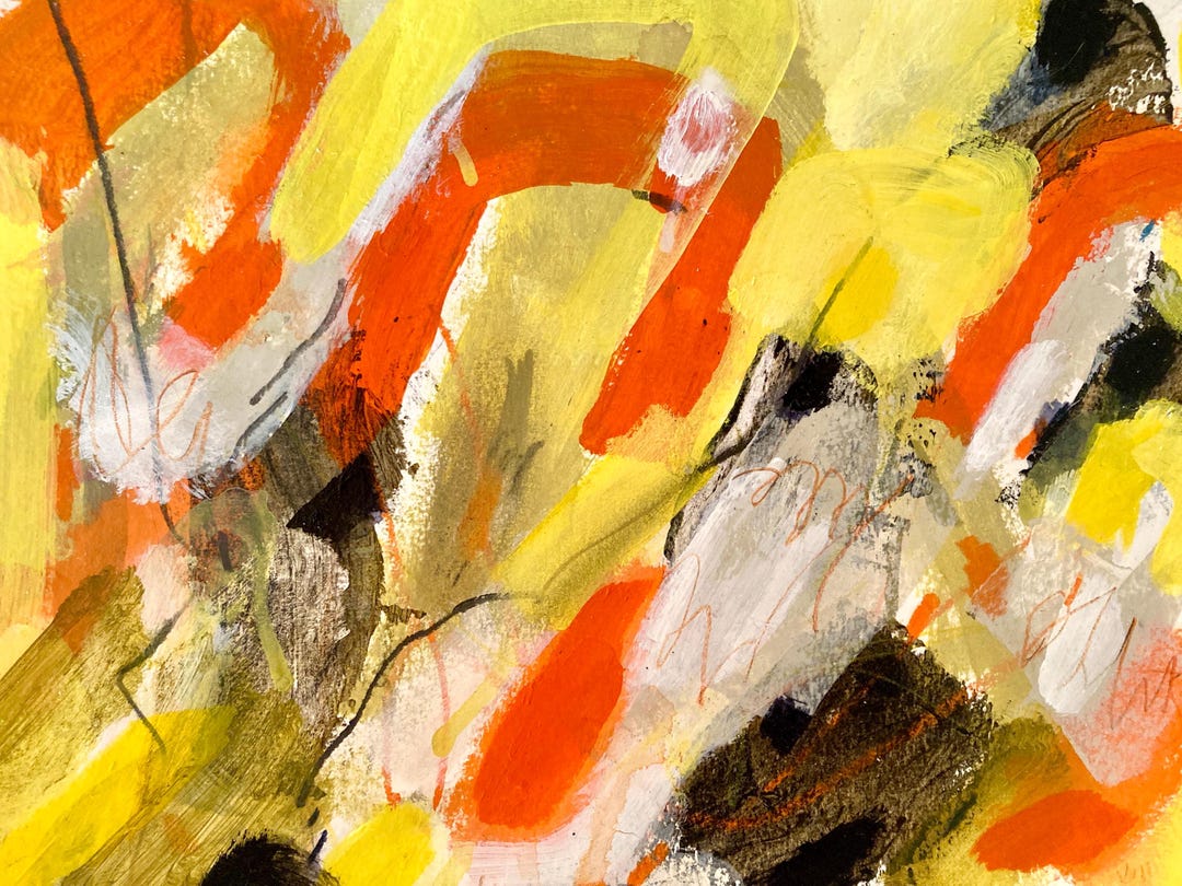 Paths Finding Jill Emery Original Painting Abstract Expressionism Free ...