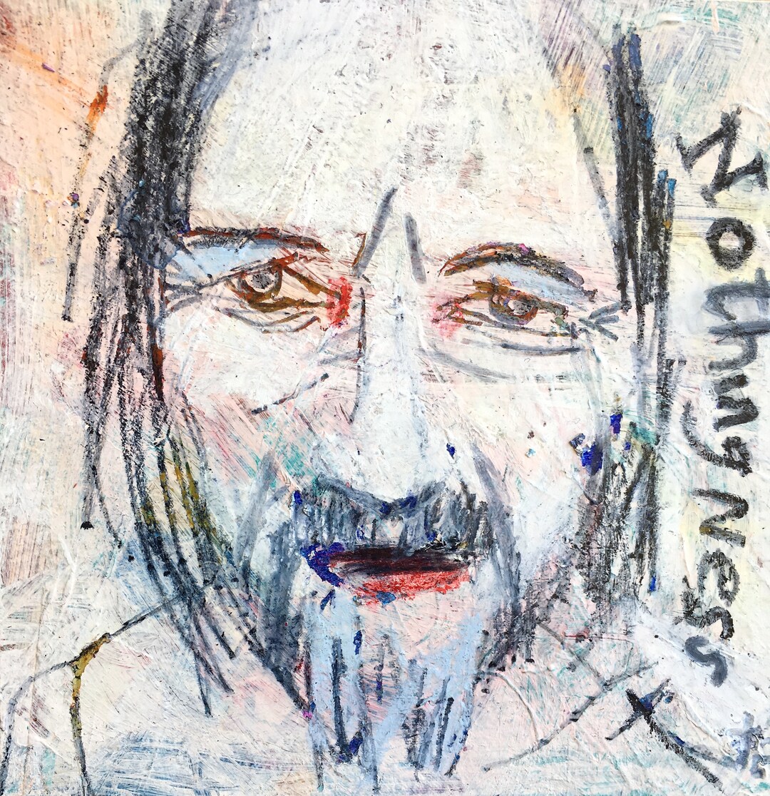EMERY Original 5 Mini Paintings 'tools for the Life Coach' Alan Watts ...