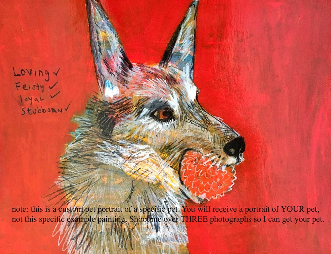 EMERY Custom Pet Portraits Commissions See Other Photos Examples in My ...