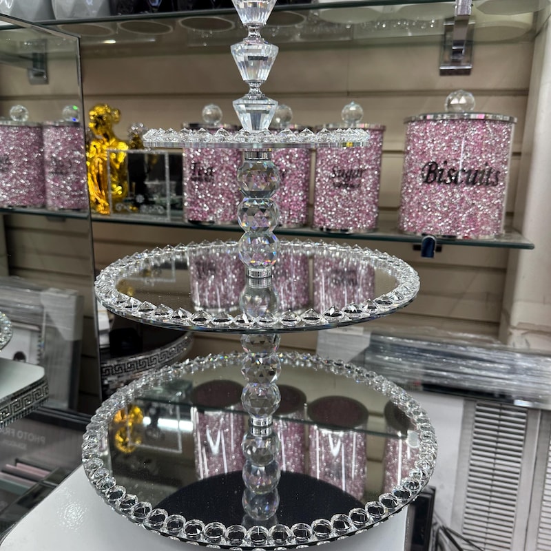 Silver Cake Tier Stand - Etsy