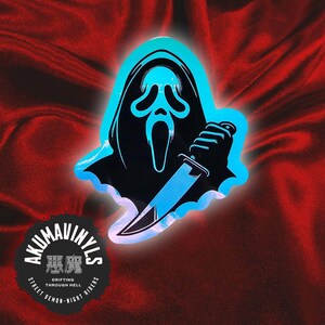 Ghostface Scream Inspired Car Vinyl Decal Sticker Holographic JDM ...