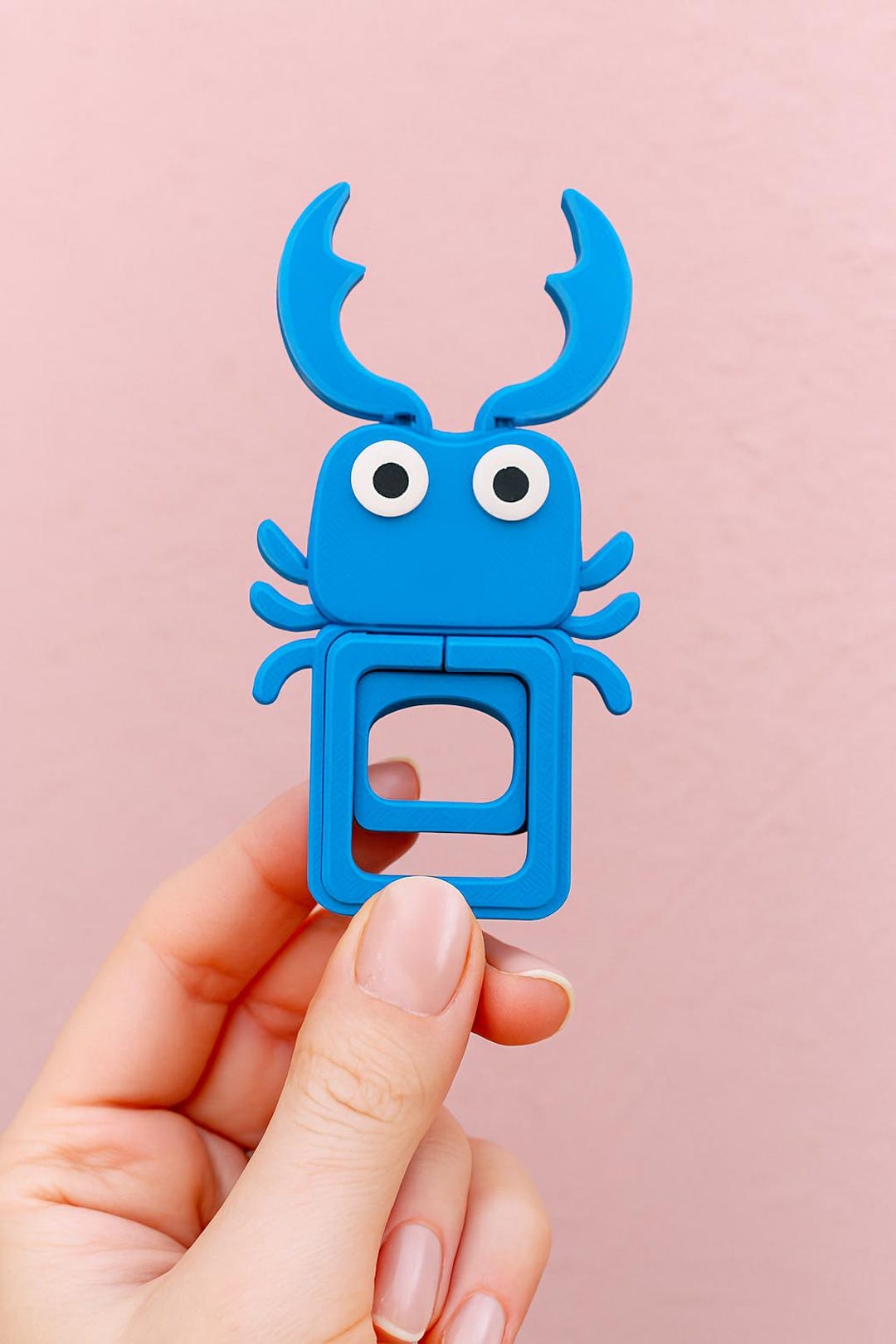 Crab Bottle Opener STL File – Fun 3D Printable Keychain Accessory ...