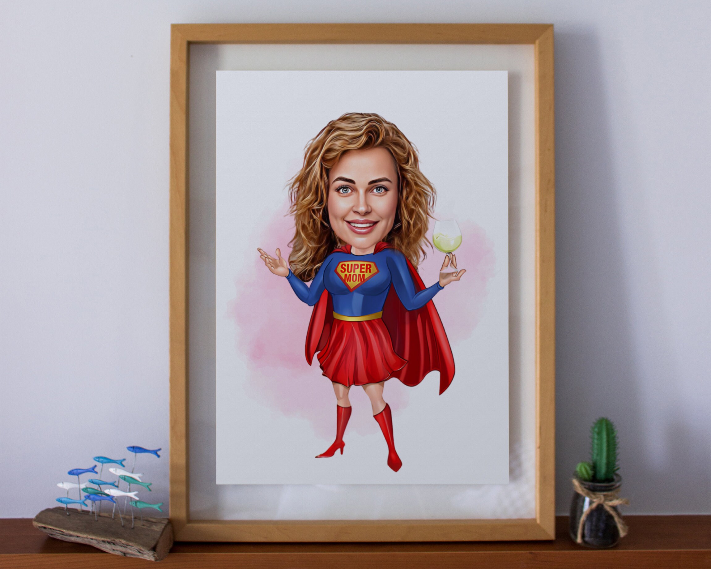 Super Mum Cartoon