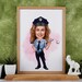 Personalized Police Cartoon Portrait, Police Portrait, Police Gift ...