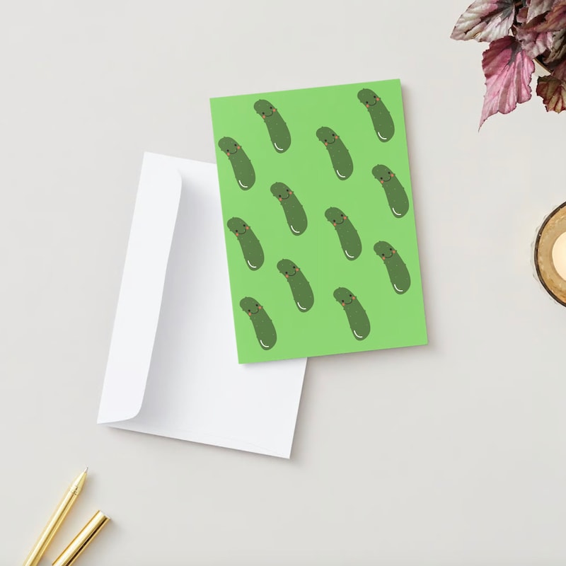 Pickle Card - Etsy