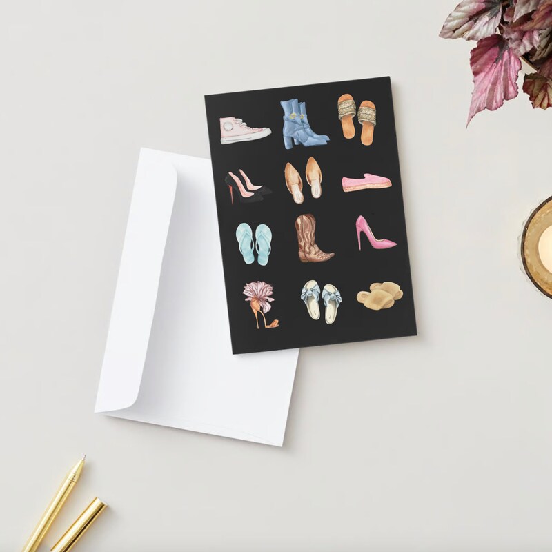 Shoe Greeting Card - Etsy