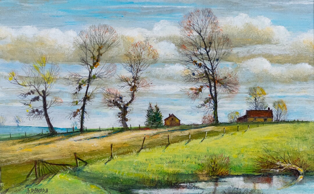 Antoine Paneda (1929) - Contre Jour (against the Day) - Original Oil ...