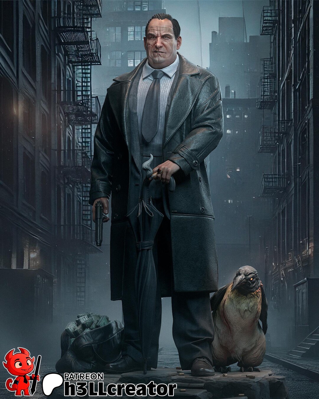 Dapper Crime Boss & Penguin 12K 3D Printed Collectible Figure Gift for ...