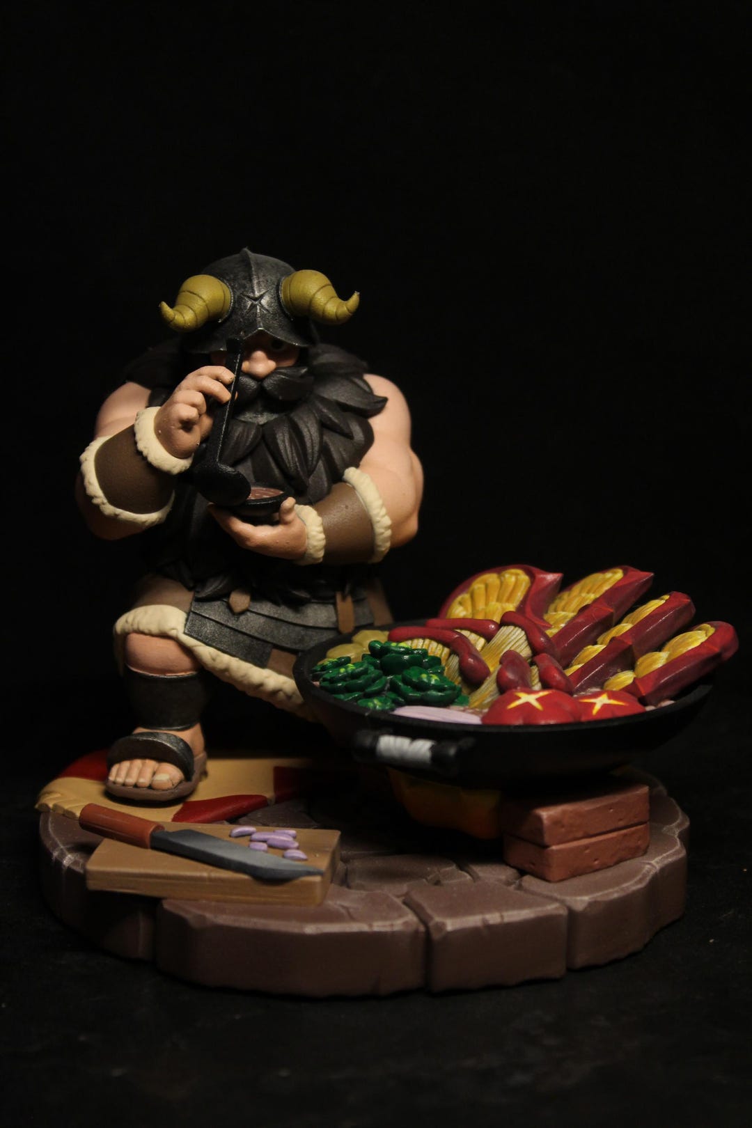 3D Printed Dwarf Chef Figure: Anime Manga Fan Collectible - Etsy