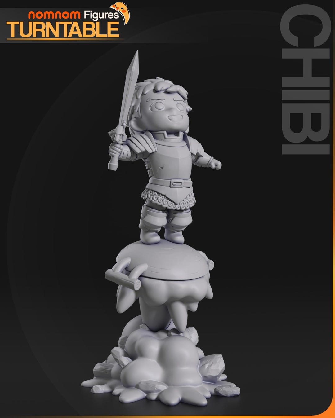 Chibi Dungeon Human | 3D Printed Collectible Figure | Gift for Manga ...