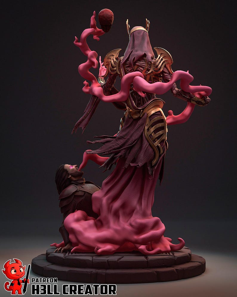 The Lich Figure: 12K High-res RPG. Anime Manga, Gaming Collectible ...
