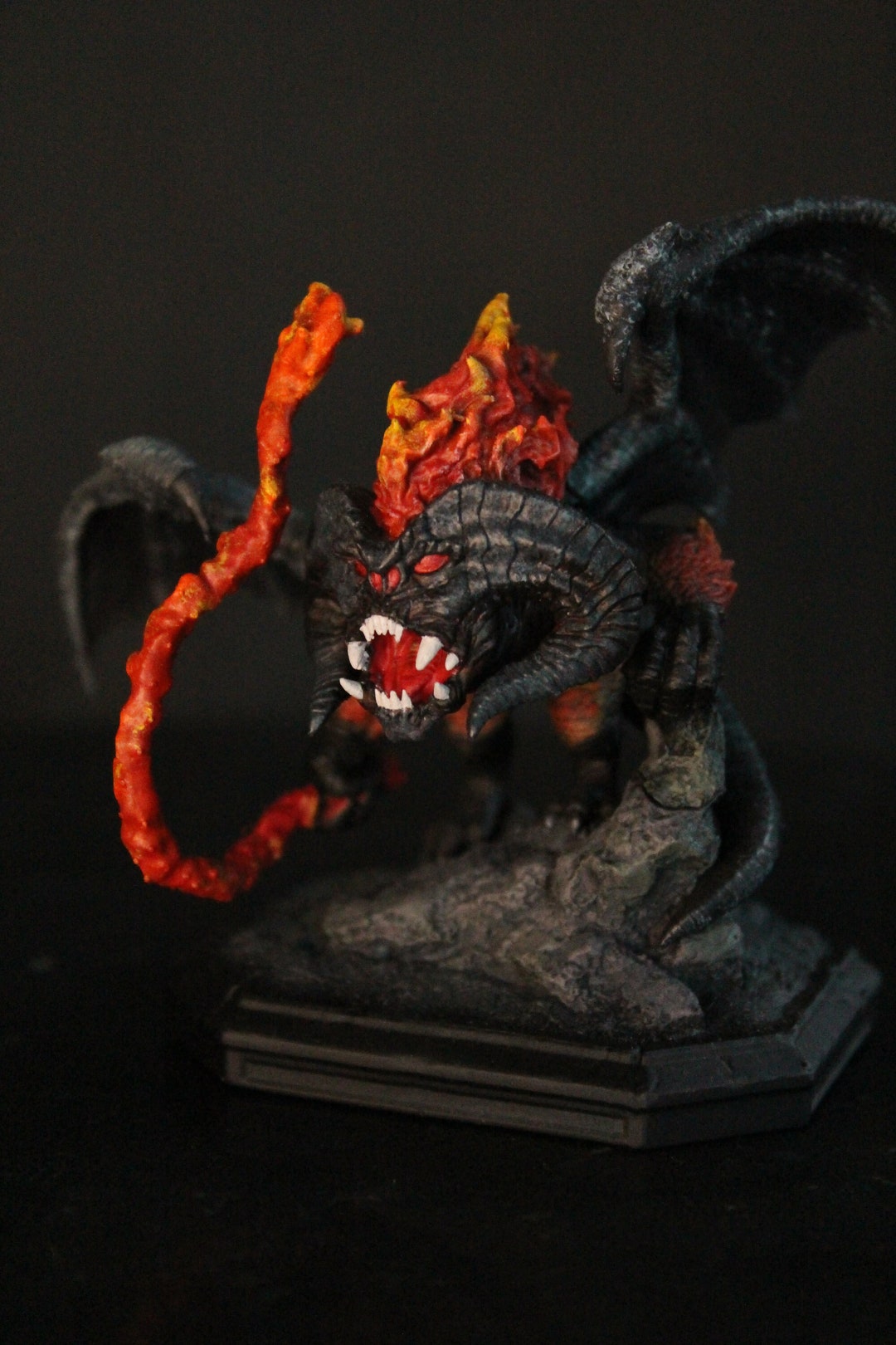 Chibi Flame Demon 3D Printed Collectible Figure Dark Fantasy, Movies ...