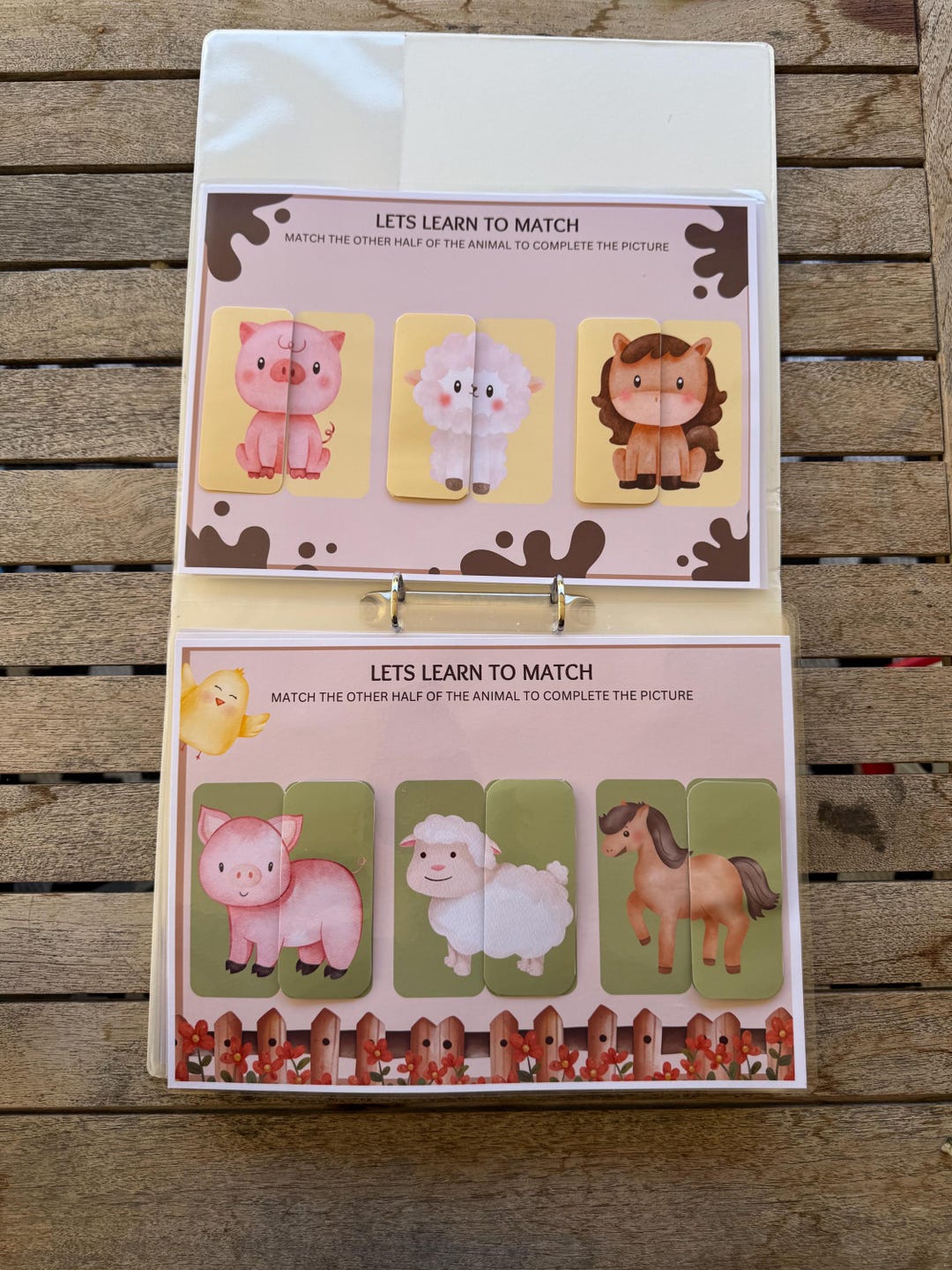 Busy Book Farm Animal Themed Activity Book for Toddlers - Etsy