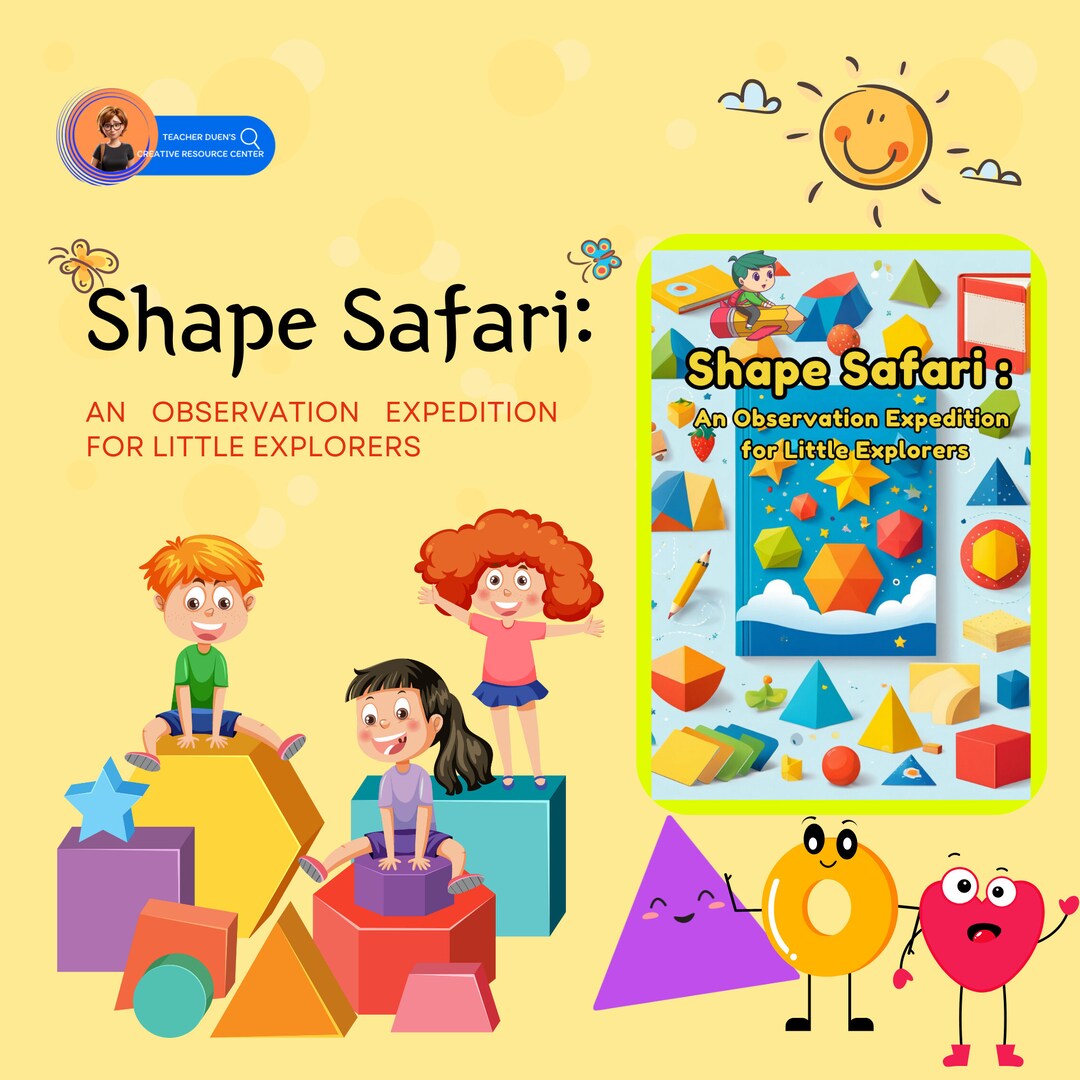 Shape Safari: an Observation Expedition for Little Explorers - Etsy