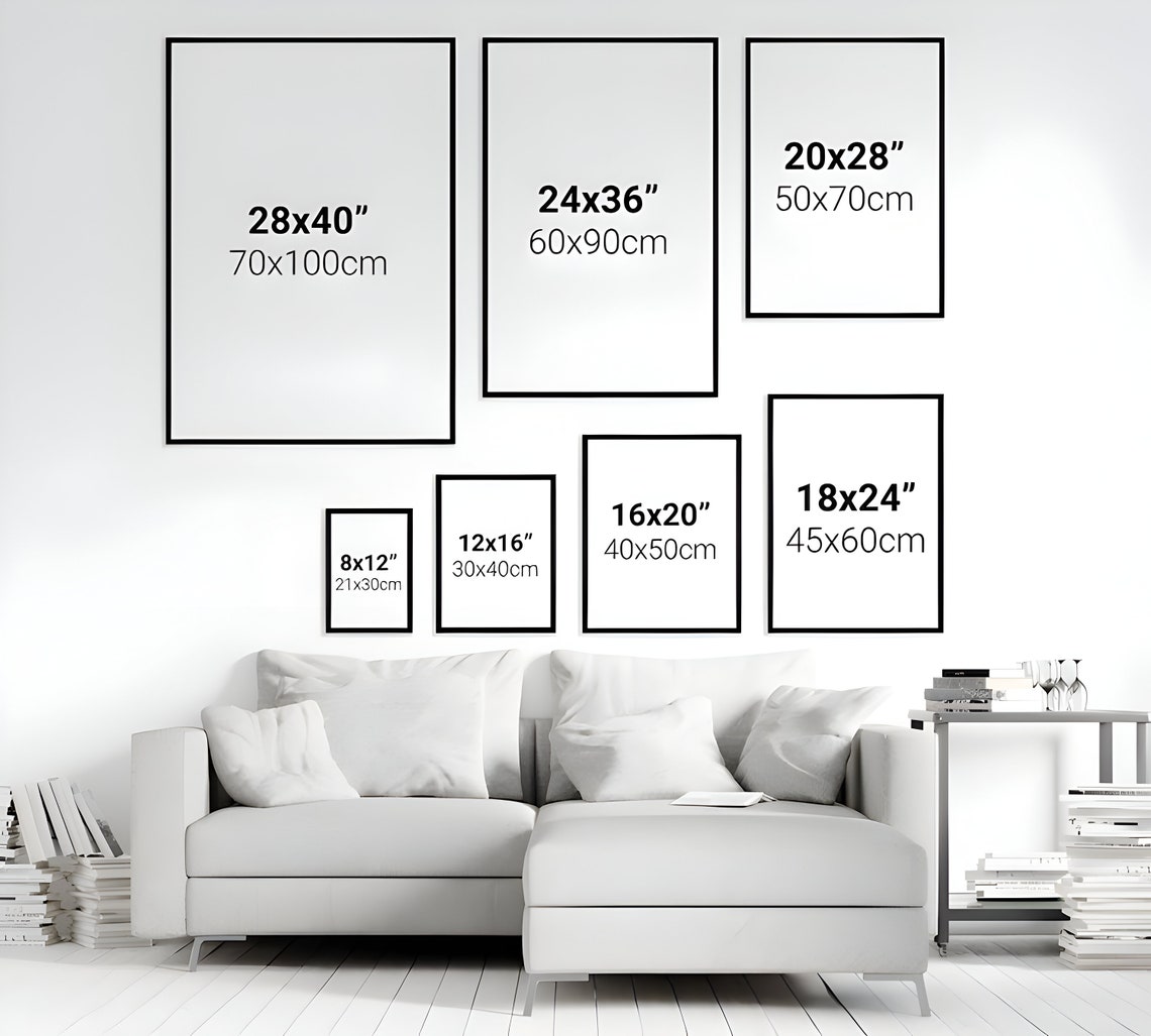 Los Angeles Skyline, Cityscape Painting Art Prin. Silhouette Wall Art ...