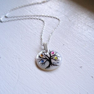 Family Tree Necklace "small Round Original" (4 Stone Maximum) - Etsy