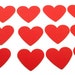 Paper Die Cut Hearts 2 inch in Valentine Red Set of 50 | Etsy
