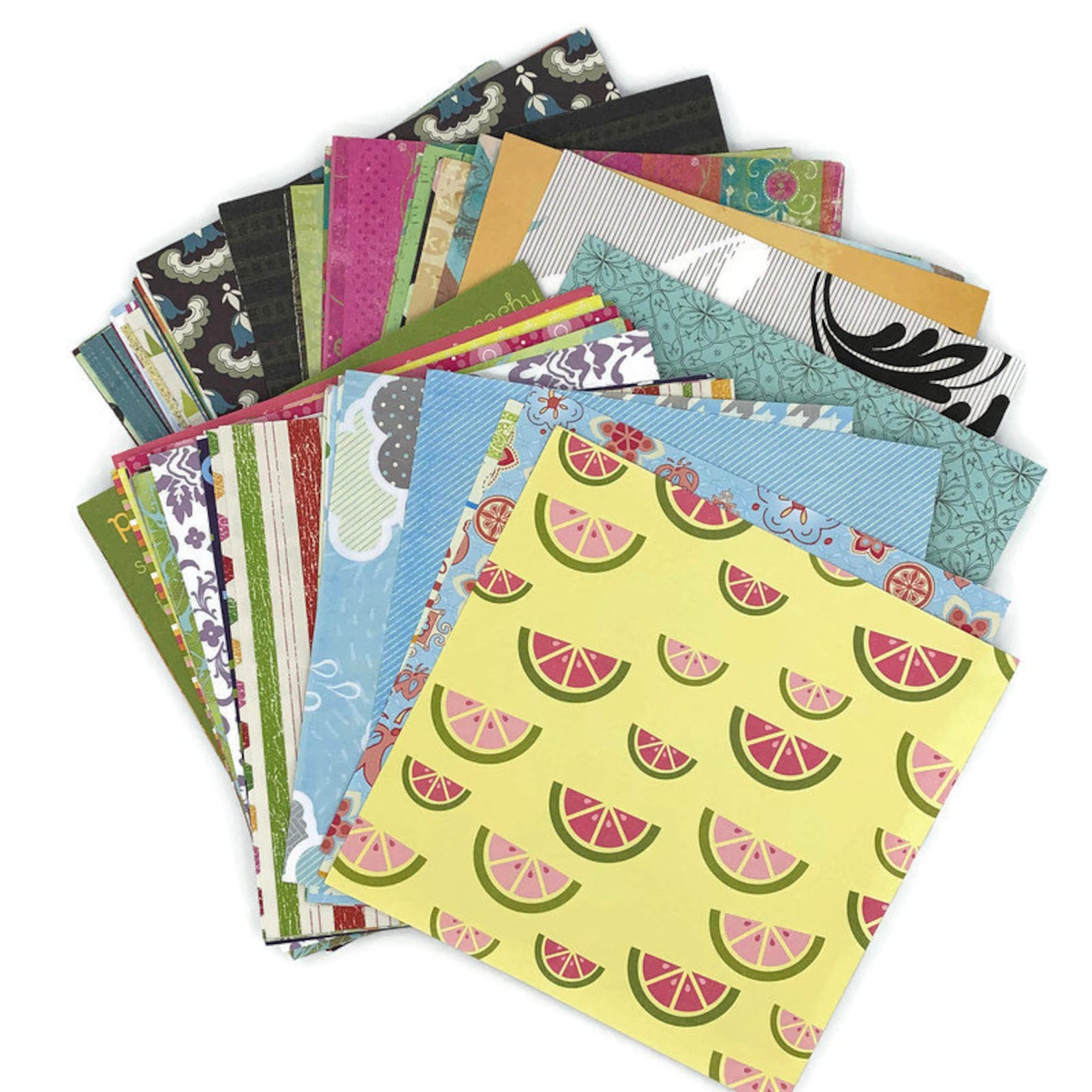 Scrap Paper Bundle 100 Pieces Funky Mix - Etsy