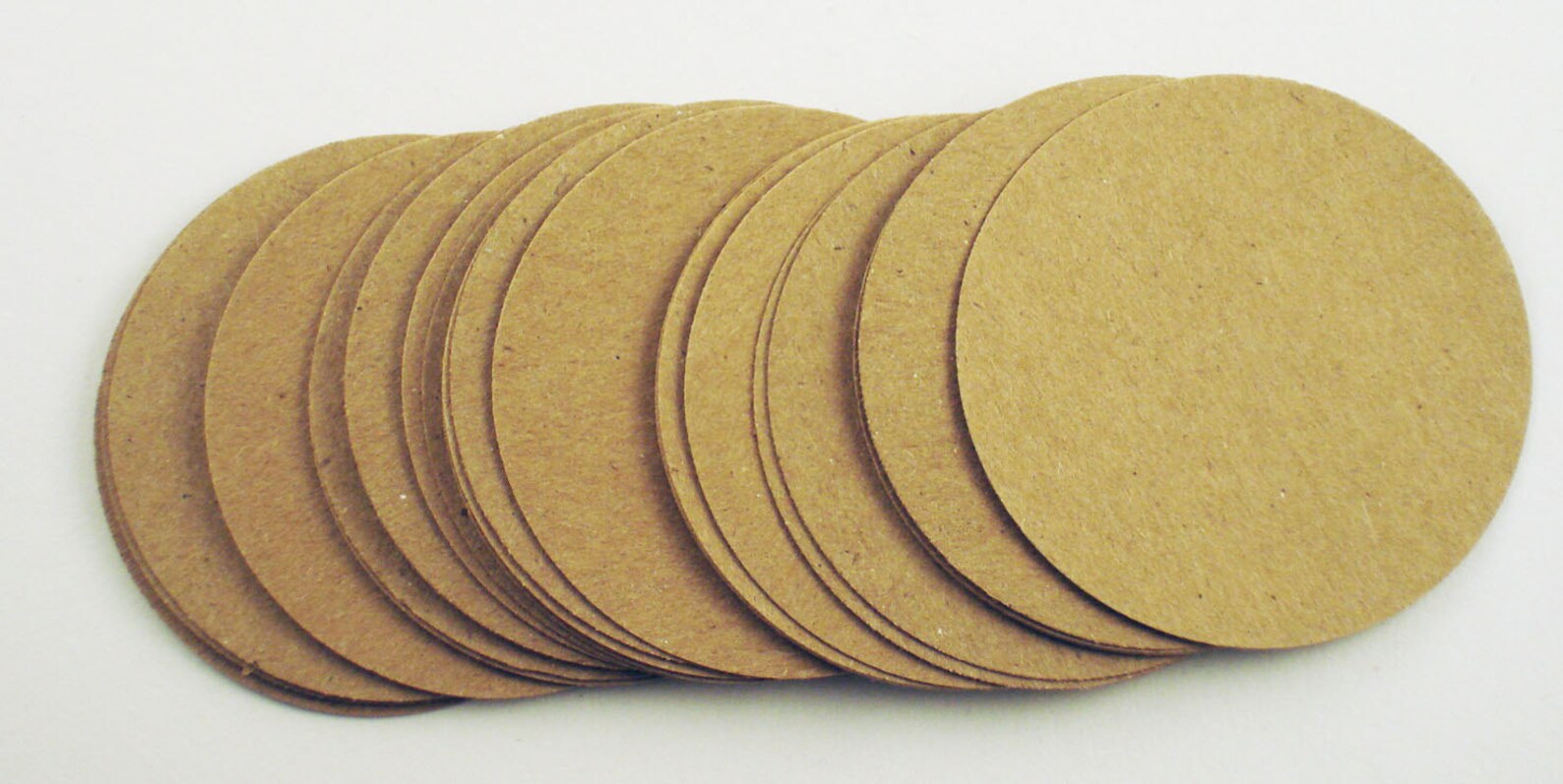 Die Cut Paper Circles 1.5 Inch Circles in Krafty Kraft - Etsy