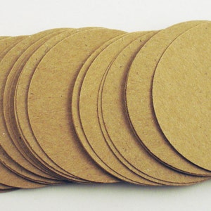 Die Cut Paper Circles 1.5 Inch Circles in Krafty Kraft - Etsy
