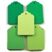 Funky Tags Paper Gift Tags in Fresh Greens Set of 50 - Etsy