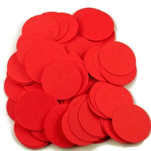 Funfetti Confetti Large Dots in Red Quantity 250 - Etsy