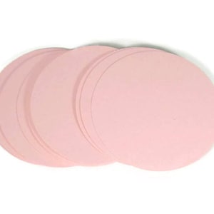 1.5 Inch Circles Die Cut Paper Circles in Baby Pink - Etsy
