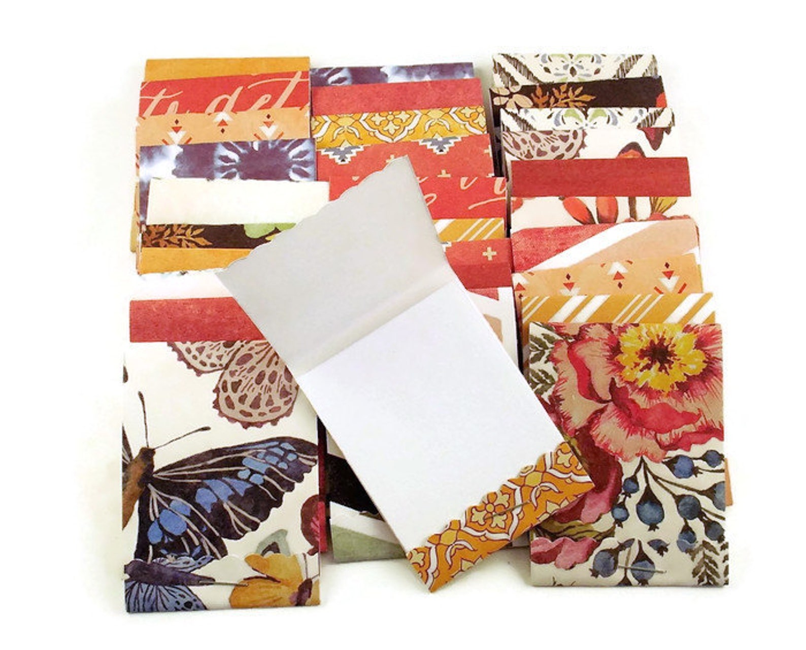 30 Mini Matchbook Notepads Matchbook Favors in Boho Beauty - Etsy