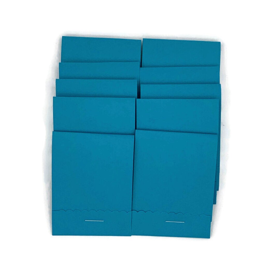 Matchbook Notepads Set of 20 Match Books Mini Note Pads in Teal - Etsy
