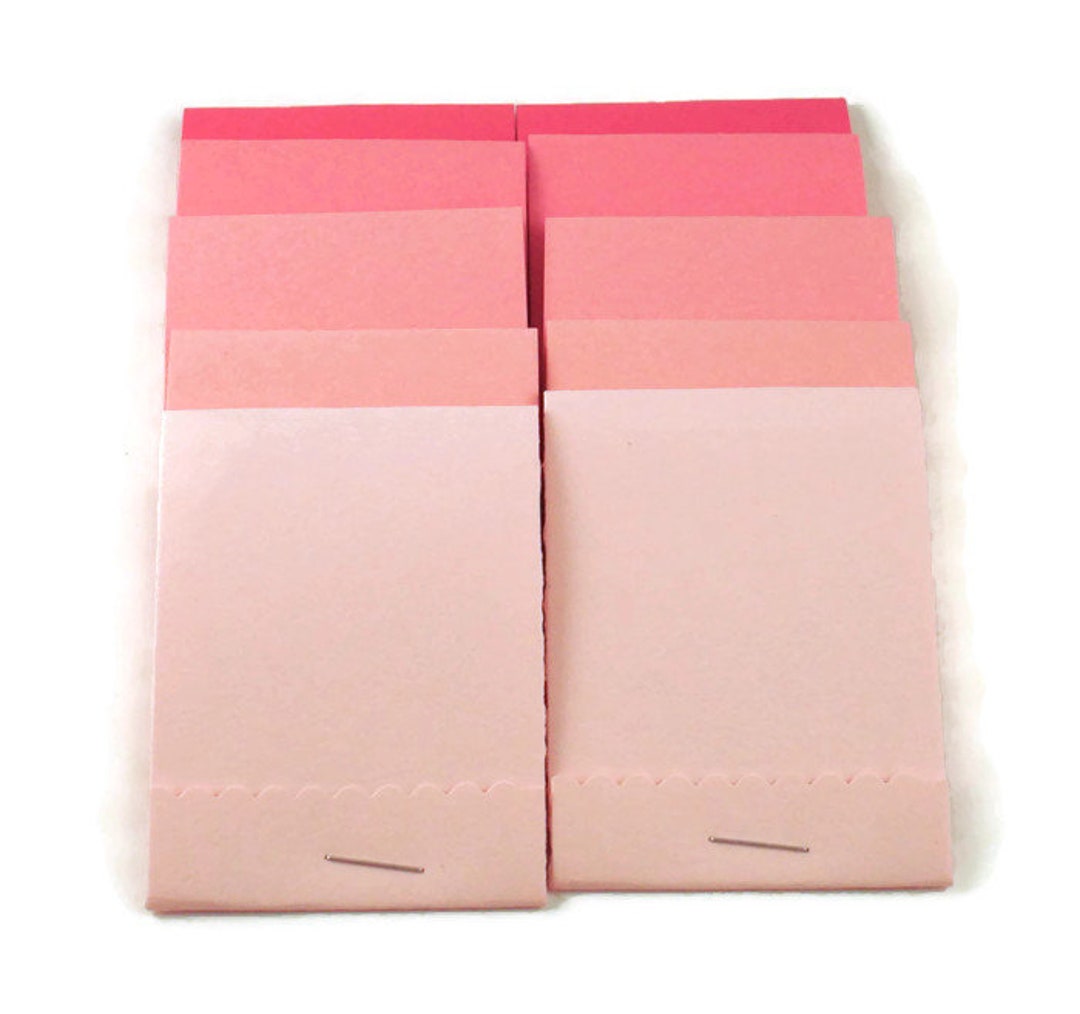 Pink Party Favors 20 Matchbook Notepads Mini Note Pads in Pink Pop - Etsy