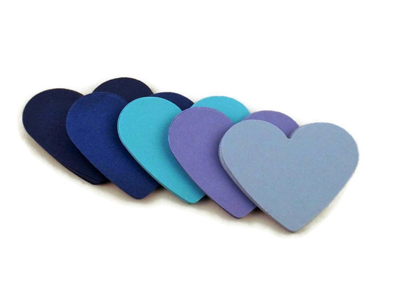 Set of 50 Two Inch Hearts Paper Die Cut 2 Inch Hearts in Jazzy - Etsy
