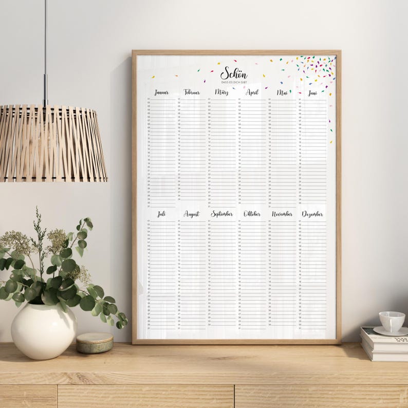 Perpetual Birthday Calendar for Unforgettable Moments – Celebrate the ...